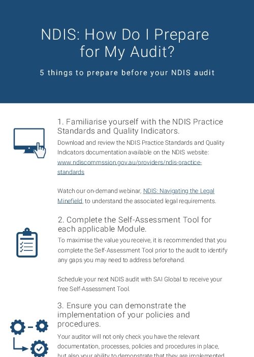 5 Things To Prepare Before Your NDIS Audit | Intertek SAI Global Australia