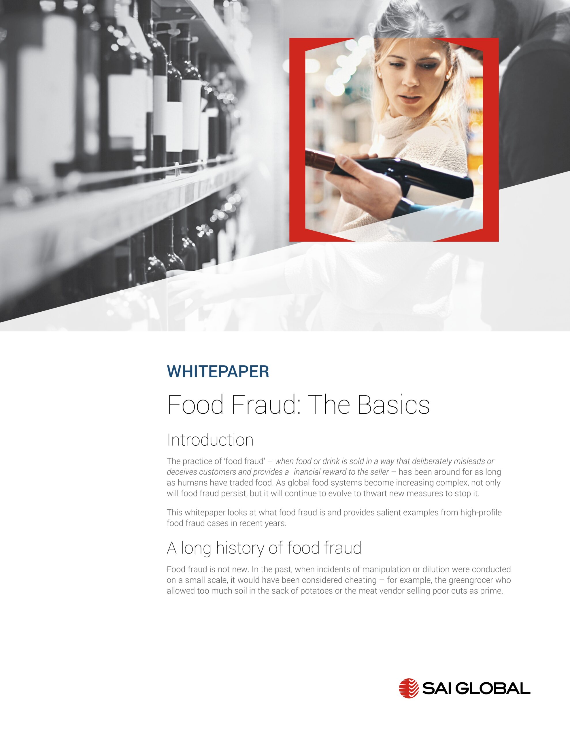 Food Fraud: The Basics | Intertek SAI Global Australia