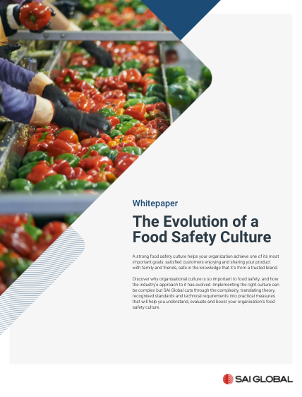 The Evolution of a Food Safety Culture | Intertek SAI Global Australia