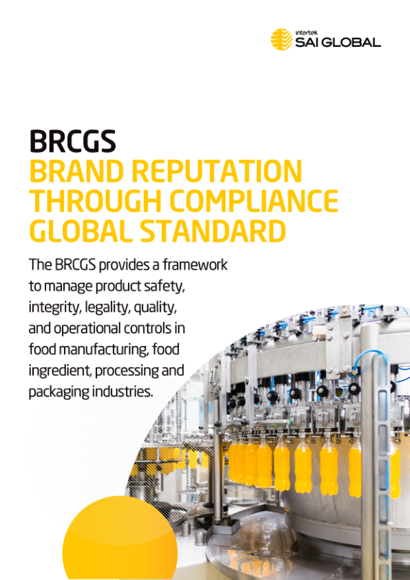 BRCGS Overview | Intertek SAI Global Australia